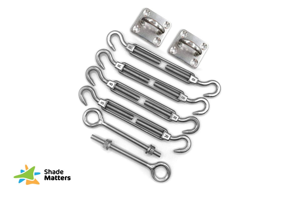 Square Shade Sail - DIY Installation kit 8mm | Quatra Netting