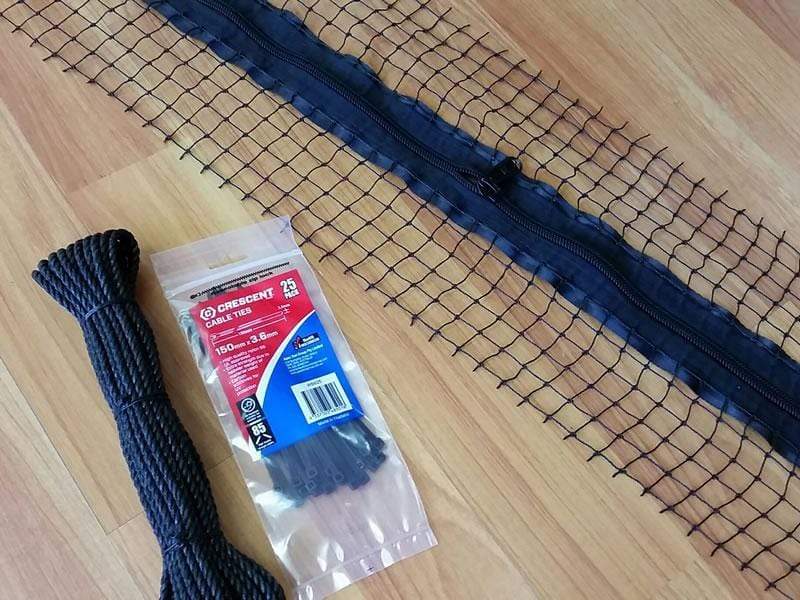 "Easy-Fit" Zipper: Vertical (1.8m) – Quatra Netting